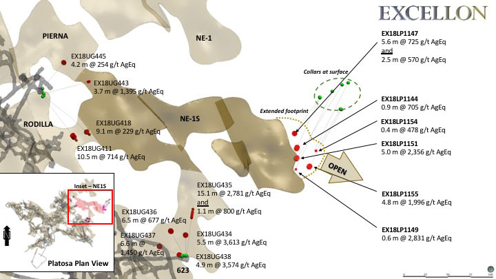 Excellon Expands Platosa High-grade Footprint Intersecting 2,356 G/T ...