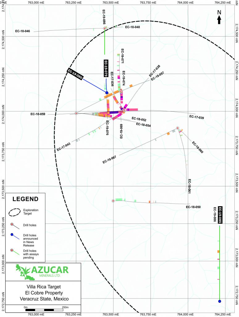 Azucar Hits 44.45 m of 0.63 g/t Au and 0.27% Cu at the Norte Target and ...