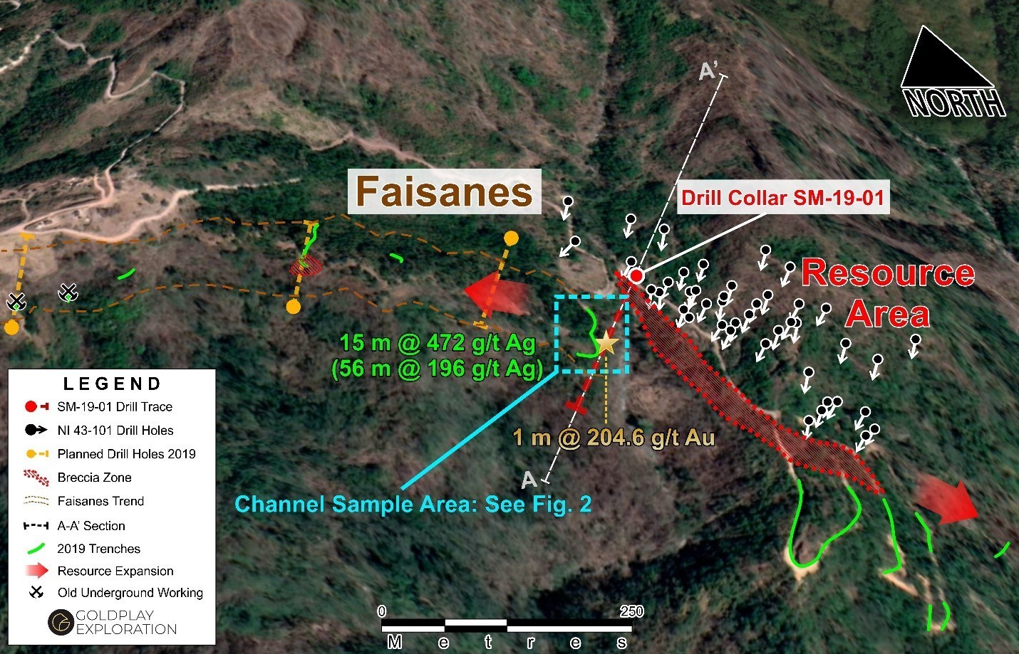 Goldplay Channel Sampling Program Reports High-Grade Silver Results at ...