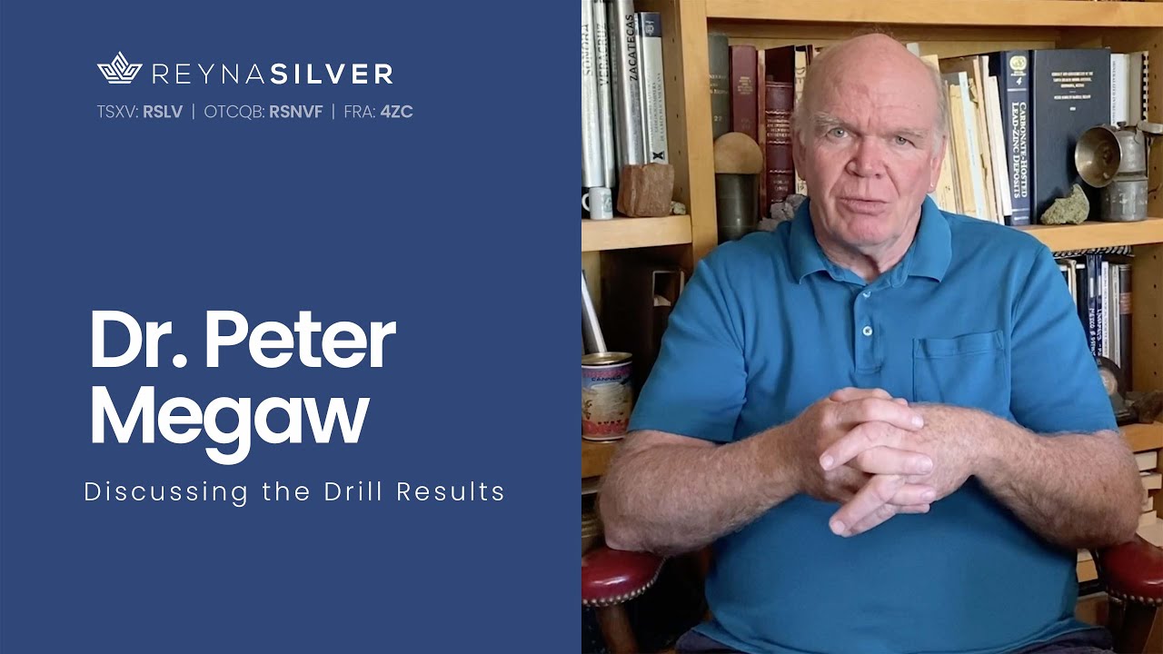 Dr. Peter Megaw discussing the drill results at Reyna Silver’s Guigui ...