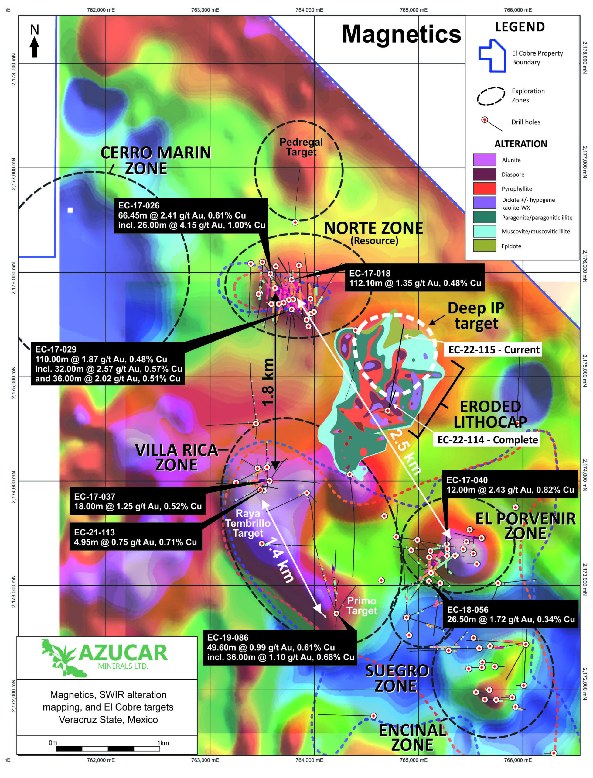 Azucar Commences Second Hole at New Porphyry Lithocap Target, El Cobre ...