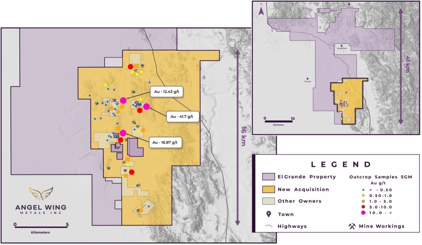 Angel Wing Metals to Acquire a 100% Interest in the La Reyna Claim ...