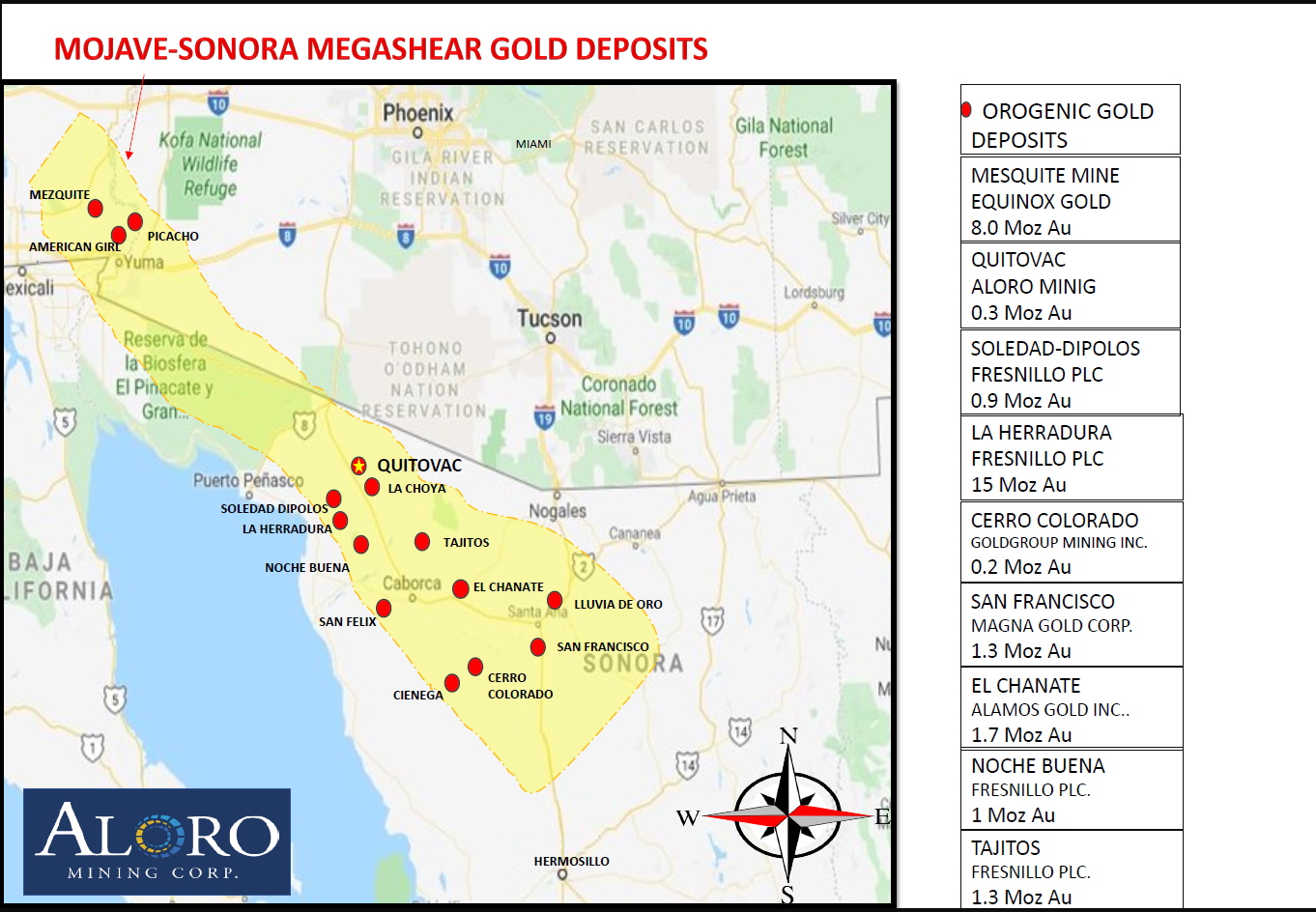 Aloro to Acquire the Historic Quitovac Mine Project | Mexico Mining Center