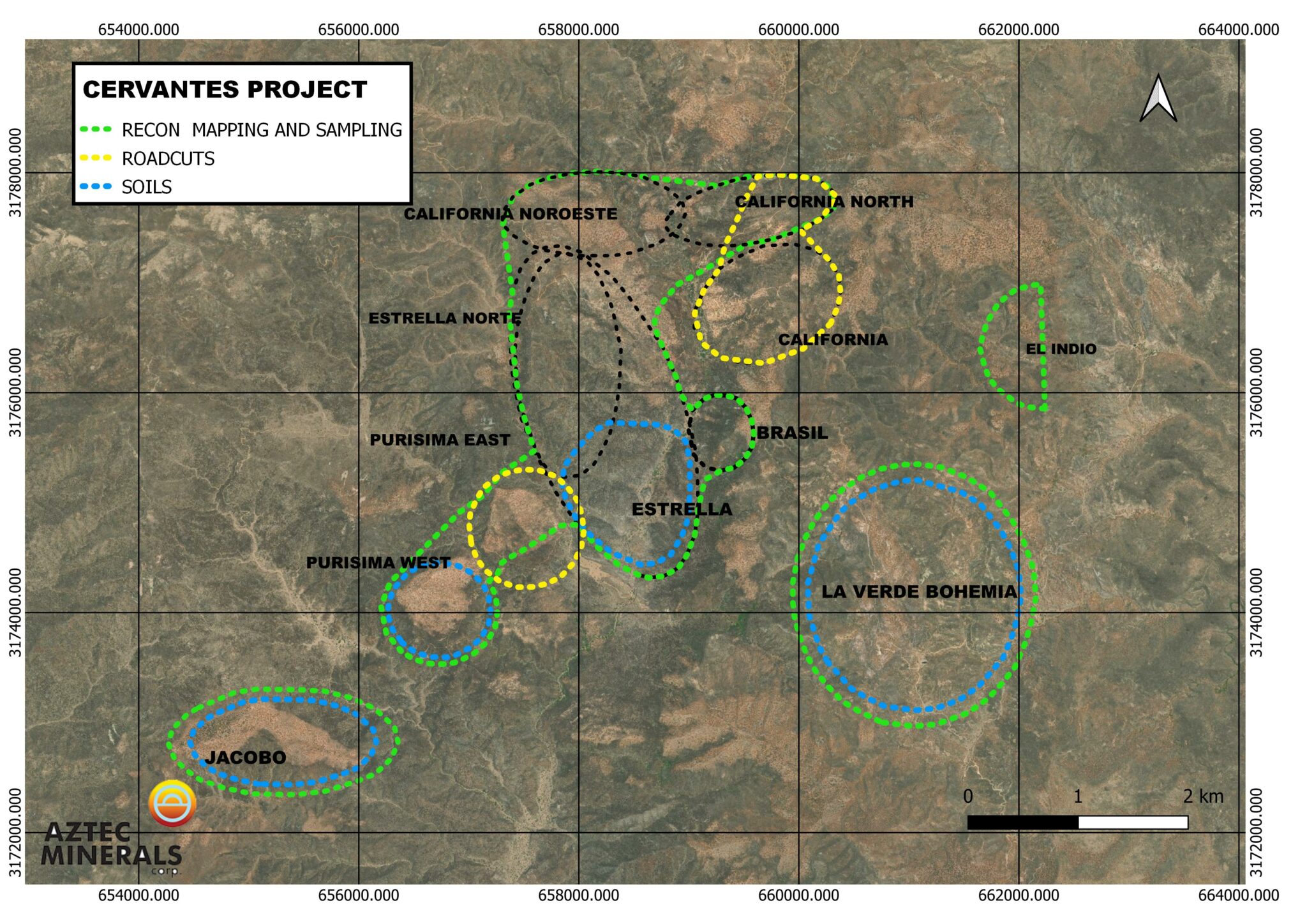 Aztec Plans Two Phase, CAD$1.2 Million Exploration Program at Cervantes ...